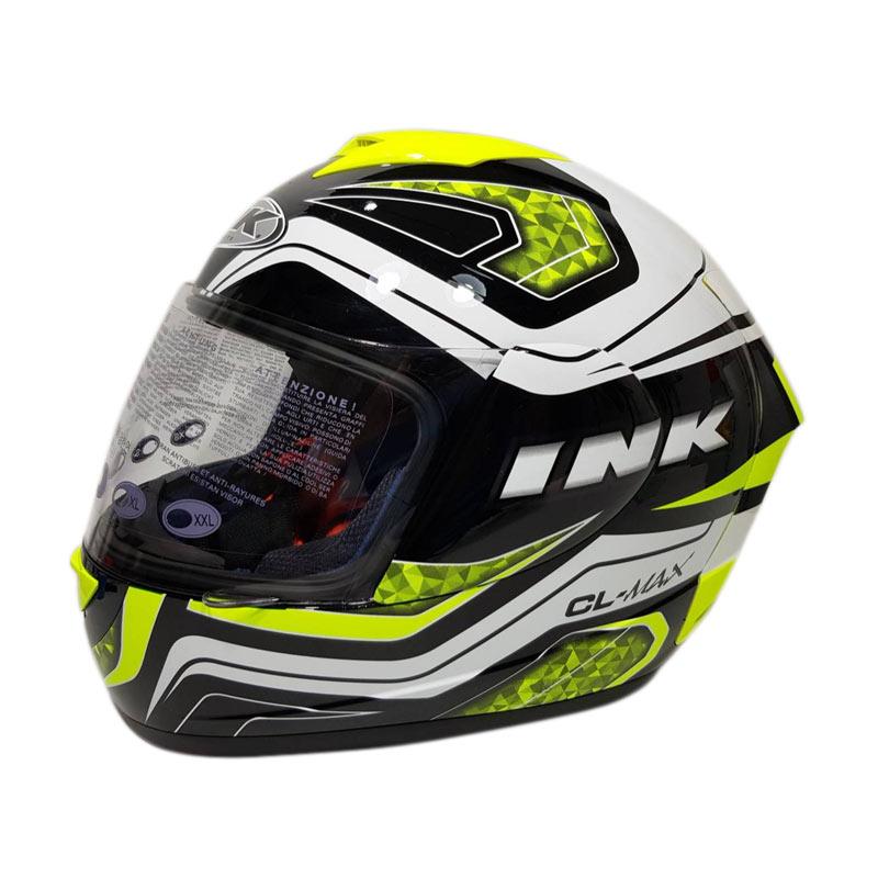 Jual INK CL Max #5 Helm Full Face - White Yellow Flou - L di Seller ...