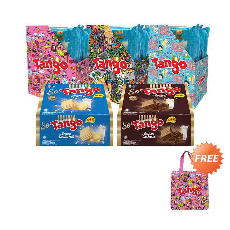 Jual Paket Tango Long Wafer Bubblegum 3 Theme Series + So Tango Belgian ...