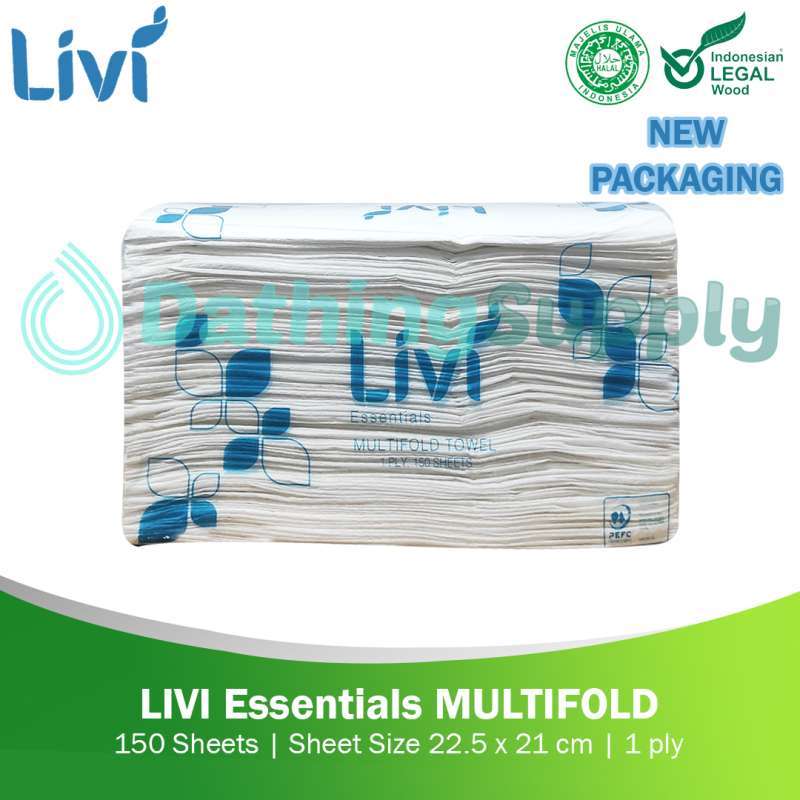 Promo Livi Evo Towel Multifold Tissue [150 sheets] Diskon 28% di Seller ...