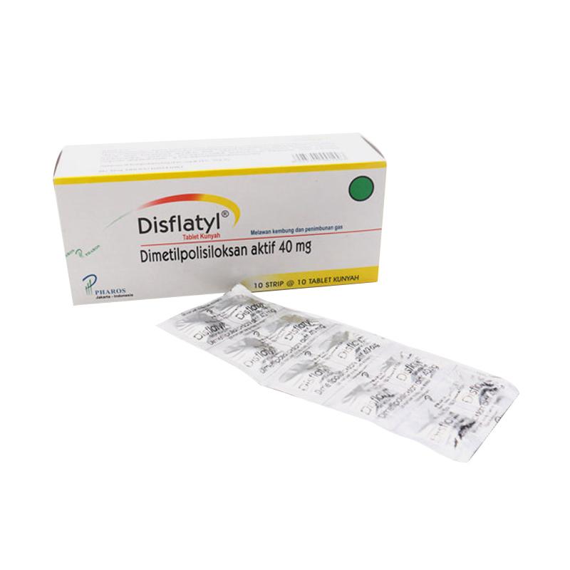 Jual Pharos Disflatyl Tablet Obat Kesehatan [40 Mg/10 tablet-strip/2 ...