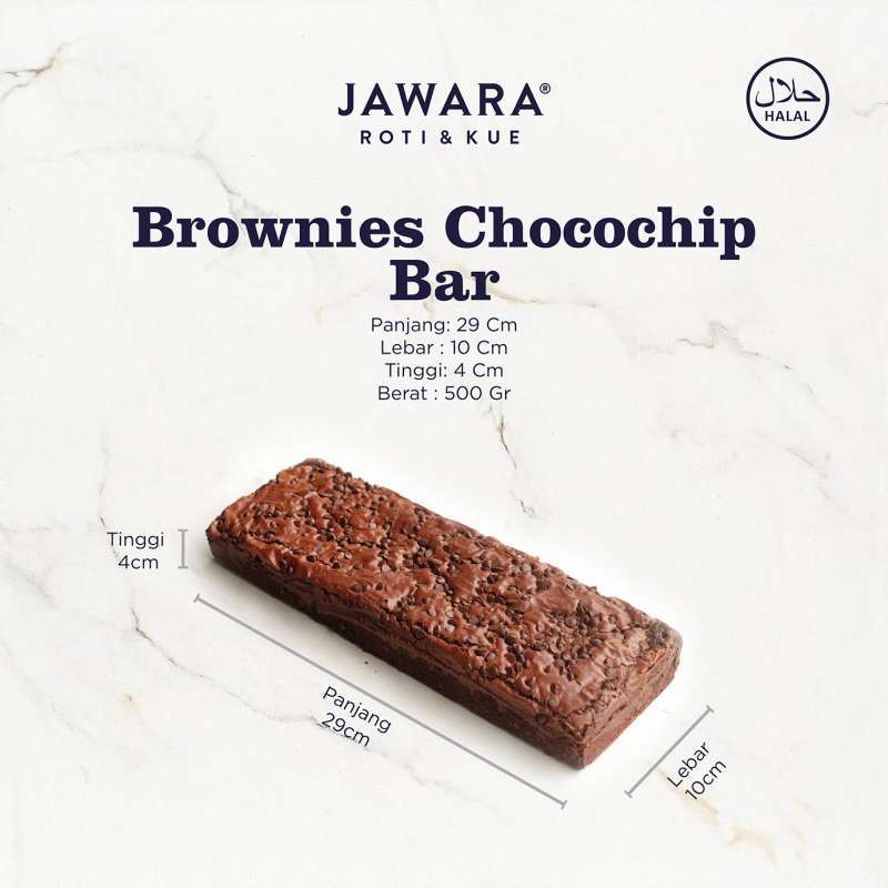 Promo Jawara - Kue Brownies Chocochip | 500gr |kue Brownies Diskon 1% ...