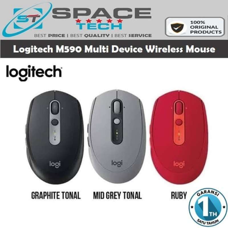 Promo Logitech m590 Multi Device Silent Wireless Mouse - Merah Diskon ...