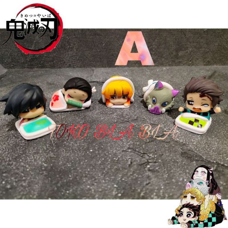 Jual Figure Kimetsu No Yaiba Demon Slayer Sleep Chibi set 5 with box ...