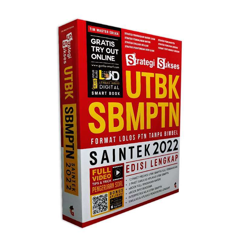 Jual BUKU SBMPTN SAINTEK - BUKU UTBK SAINTEK - STRATEGI SUKSES UTBK SBMPTN SAINTEK 2022 FORMAT ...