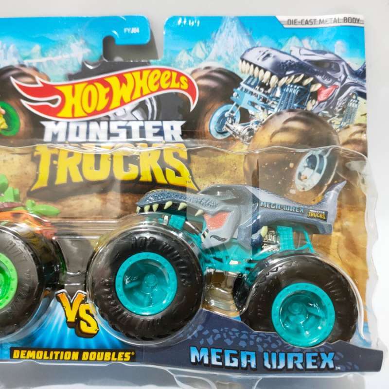 Jual Hot Wheels Hotwheels Monster Trucks Truck Motosaurus vs Mega Wrex di Seller Tokomamauci ...