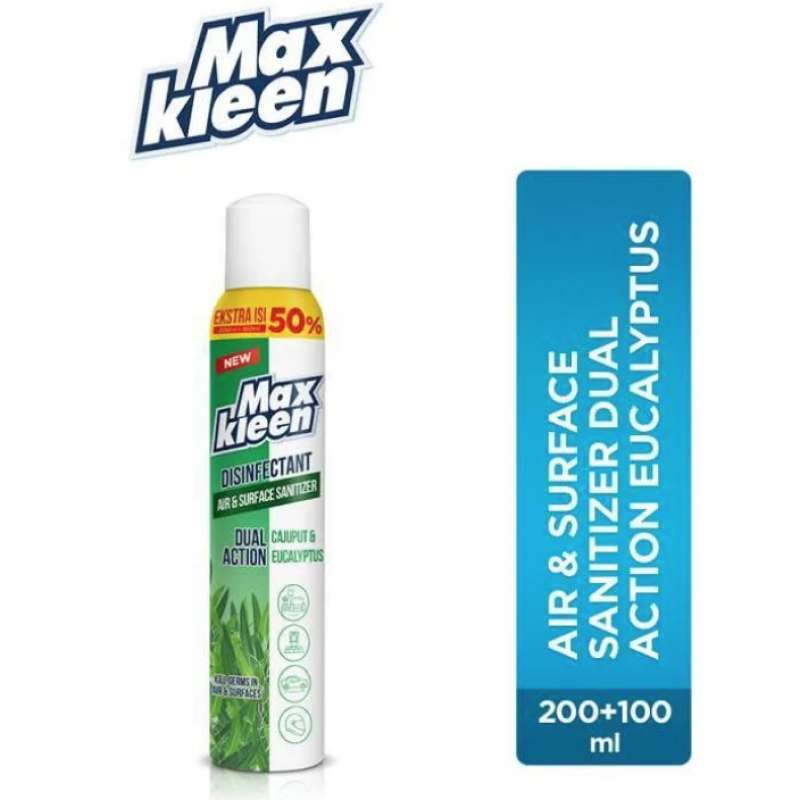 Promo Max kleen Air Surface Dual Action Eucaliyptus Disinfectant Diskon ...