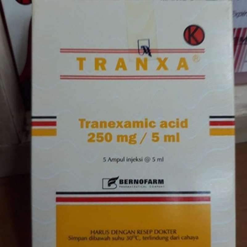 Jual Original tranxa tranexamic acid 250mg-5ml di Seller Mallique Farma ...