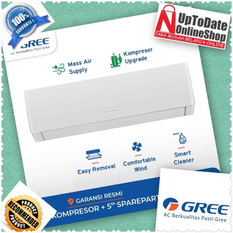 Promo Ac Gree Standard 1 Pk Gwc-09moo5s Gwc09moo5a Frozen Power Cooling ...
