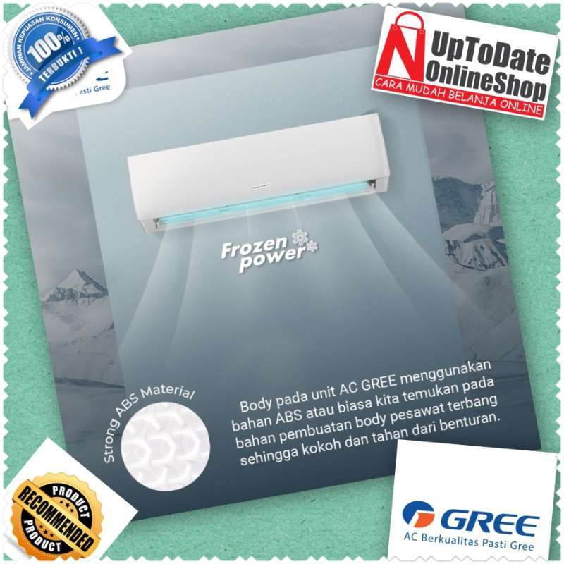 Promo Ac Gree Standard 1 Pk Gwc-09moo5s Gwc09moo5a Frozen Power Cooling Smart Cleaner Ac 1pk ...