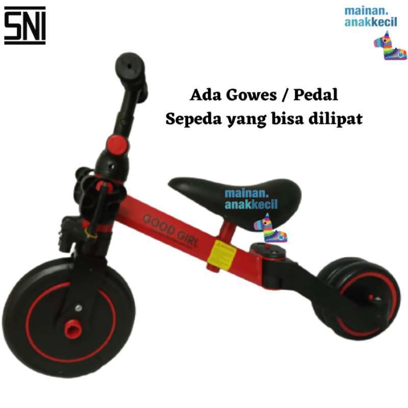 Promo Mainan Anak Sepeda Lipat Good Boy / Good Girl / Sepeda Gowes Anak ...