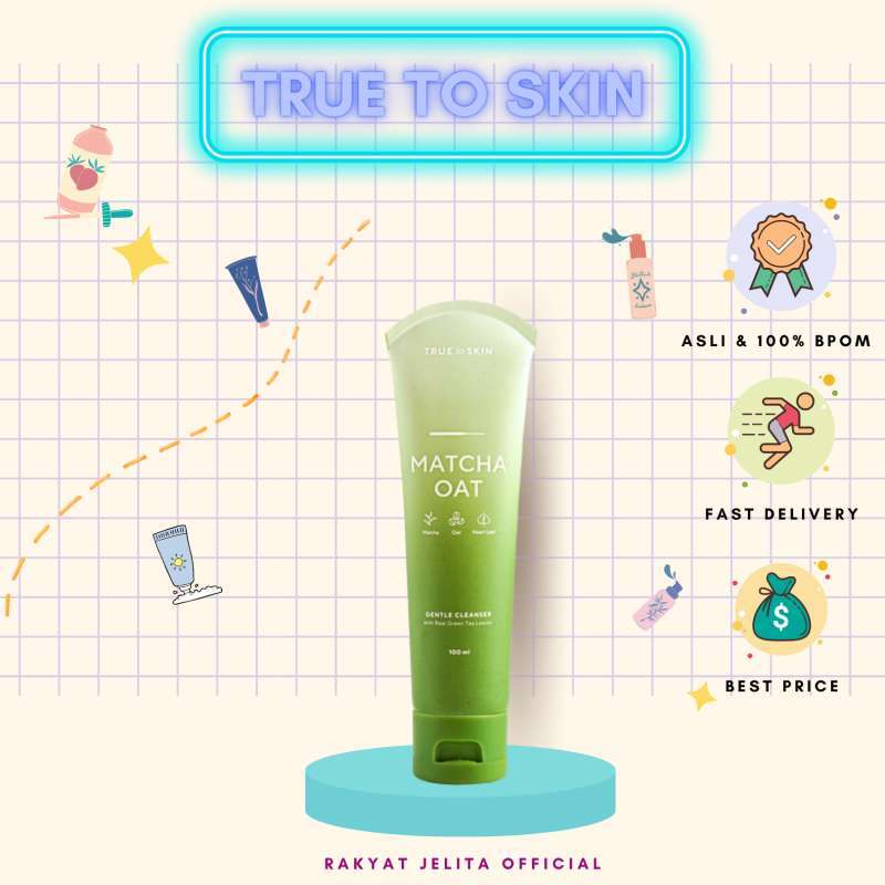 Promo True To Skin Matcha Oat Gentle Cleanser 100ml Diskon 24% Di ...