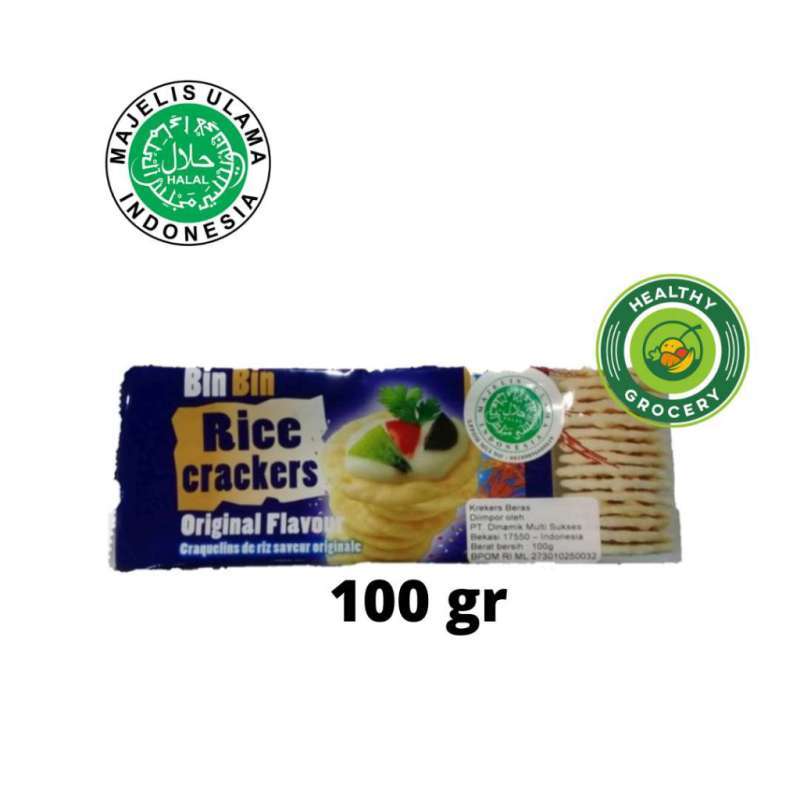 Jual Bin Bin Rice Creckers Original Flavour 100gr / Krekers Beras ...