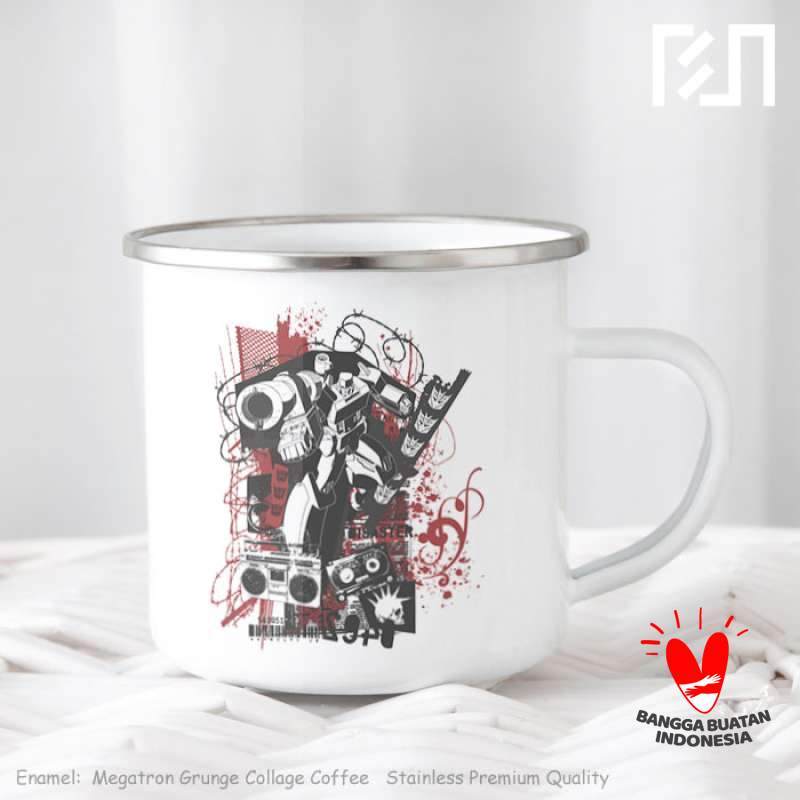 Promo Gelas Kaleng Jadul Design Megatron Grunge Collage Coffee Diskon 7 ...