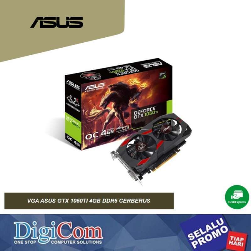 Jual VGA ASUS GTX 1050TI 4GB DDR5 CERBERUS di Seller Digicom - DIGICOM ...