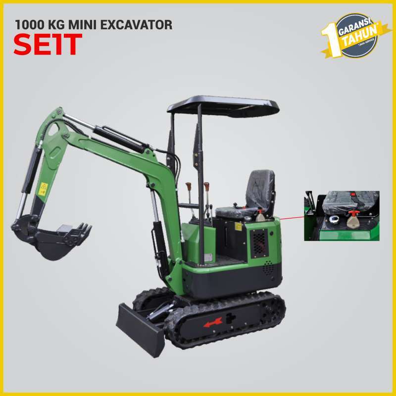 Jual Hydraulic Construction Crawler Backhoe Mini Excavator 1 Ton 9 Kw ...