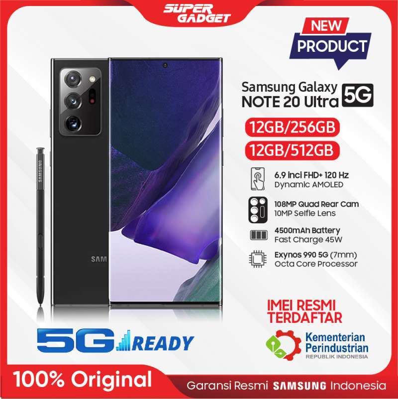 Jual Samsung Galaxy Note 20 Ultra 5G 12/256 12/512 GB RAM 12 ROM 256 512 12GB 256GB 12GB 512GB ...