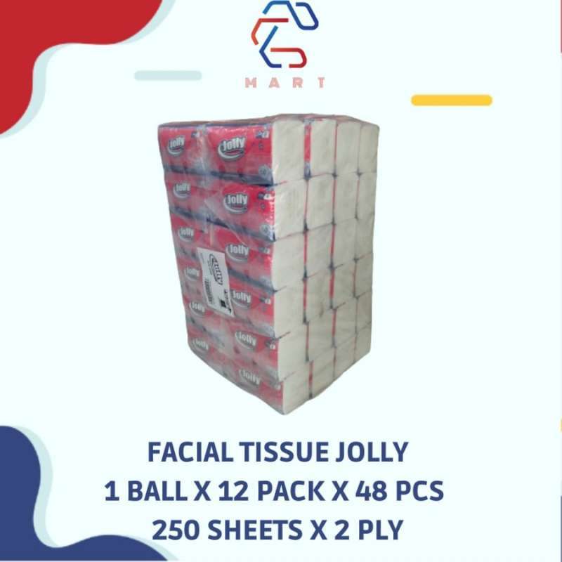 Jual Facial Tissue Jolly Multipack 1 bal (4 pack x 12 pcs x 250 sheets ...