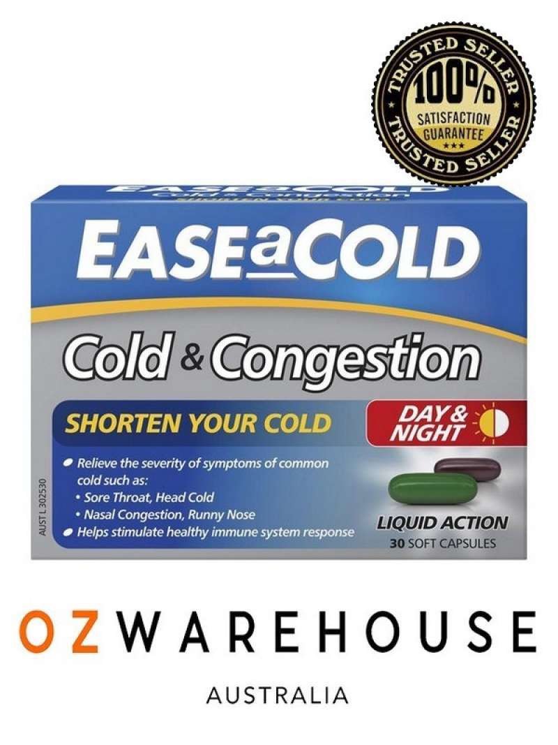 Jual Ease a Cold Cold & Congestion Day & Night 30 Capsules di Seller ...
