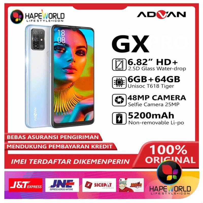 Jual ADVAN GX 6/64 ANDROID 11 KAMERA 48MP + 25MP - ORIGINAL - GARANSI ...