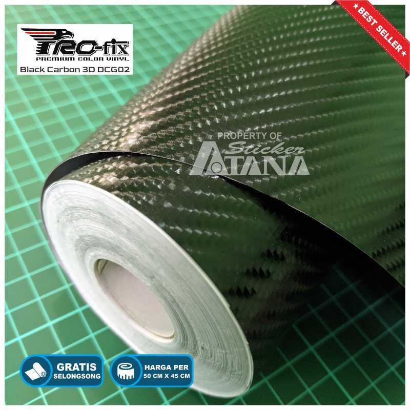 Promo Skotlet Carbon Hitam 3D Scotlet Karbon Stiker Kevlar Sticker ...