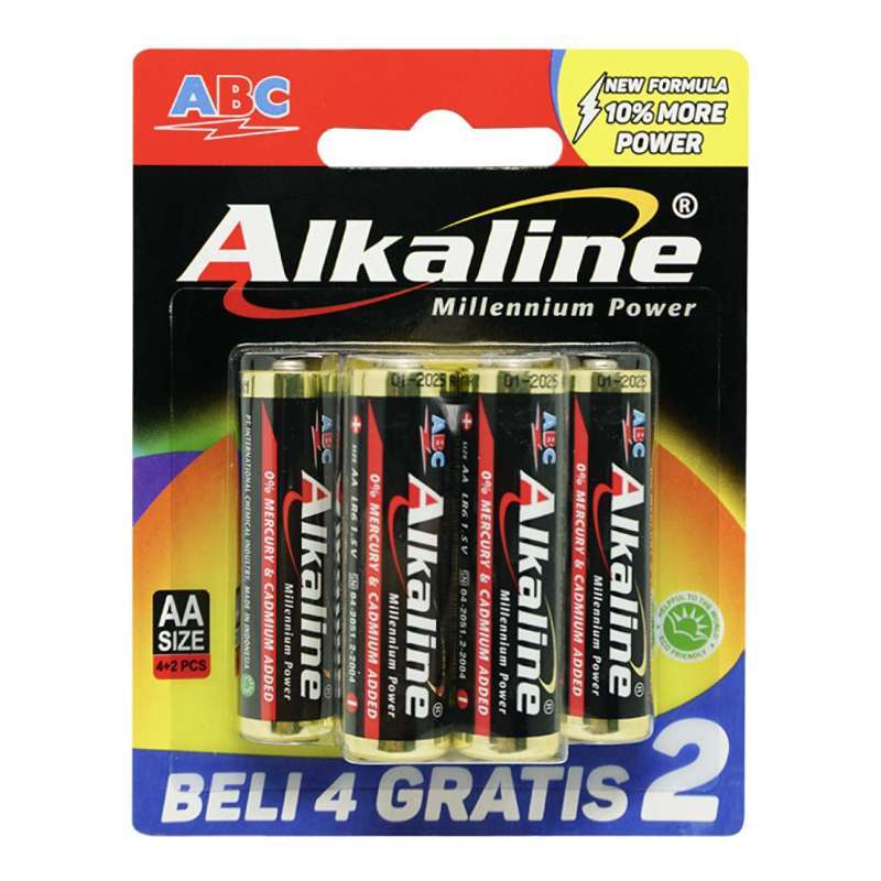 Jual ABC Alkaline LR6 4+2 Baterai (AA Size) di Seller ABC INTERCALLIN ...
