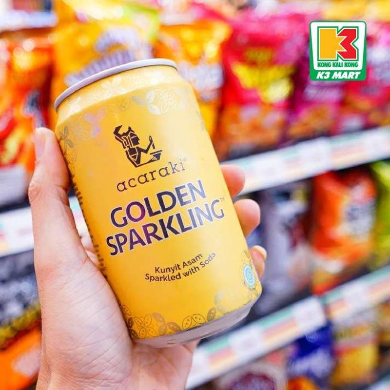 Jual Acaraki Golden Sparkling 320ml - Kunyit Asam with Soda di Seller ...