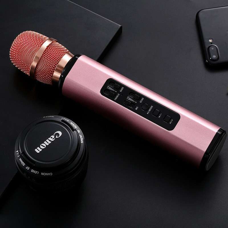 Promo Mic K6 Wireless Bluetooth Karaoke Player Microphone Speaker Ktv ...