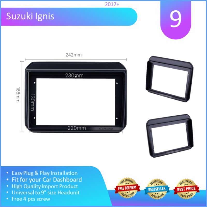 Jual Frame 9 inch Head Unit Android Headunit 9 Suzuki Ignis 2017 ...