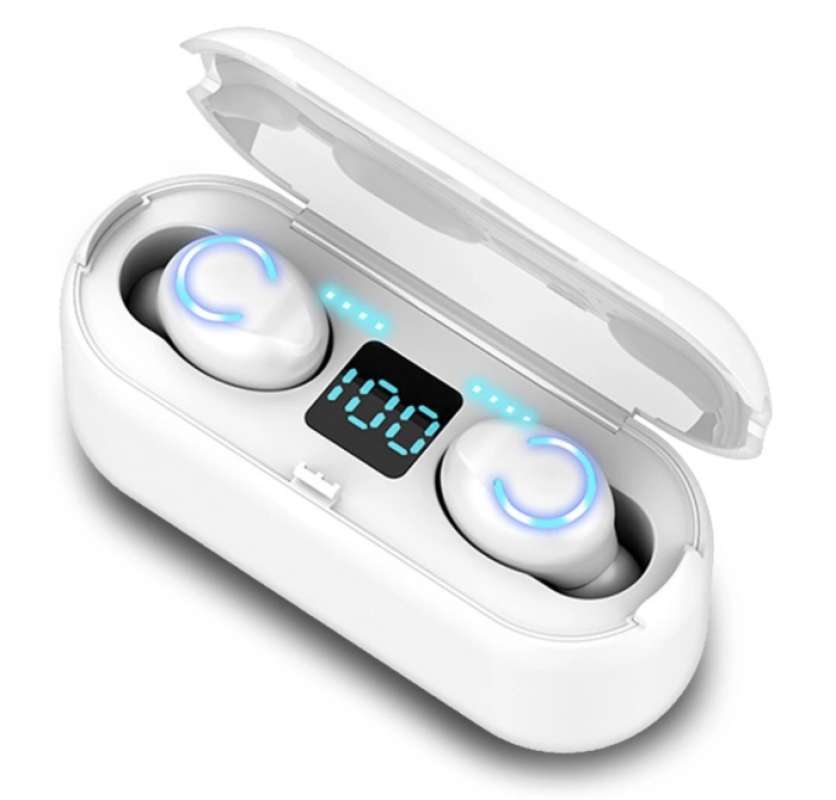 Jual Smart Touch TWS F9 Plus LED Display TWS HiFi Bluetooth Earbuds ...