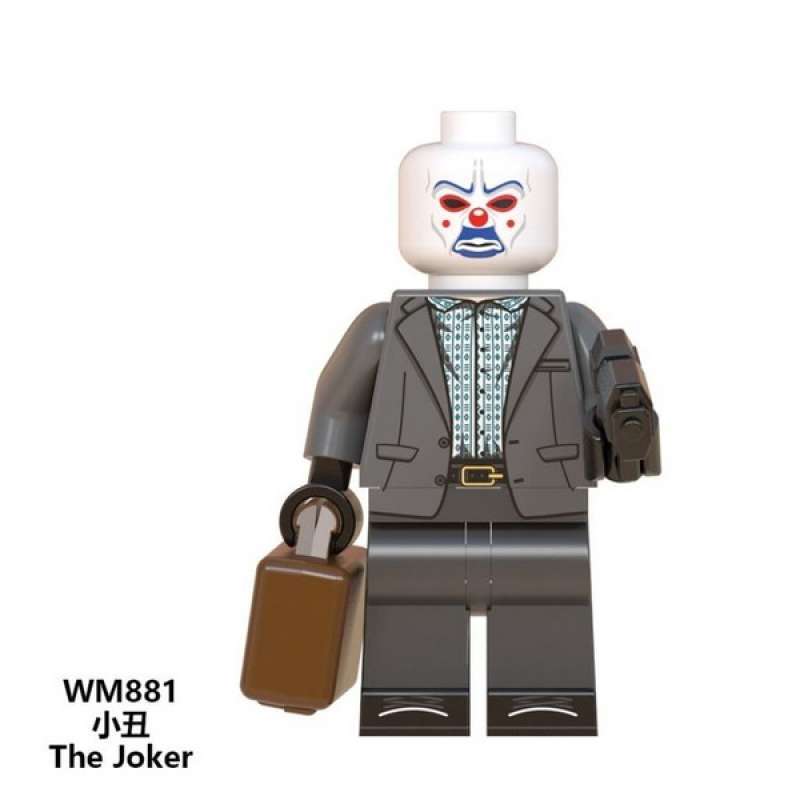 Jual WM881 - Joker Bank Robber Batman Dark Knight Minifigure Brick ...