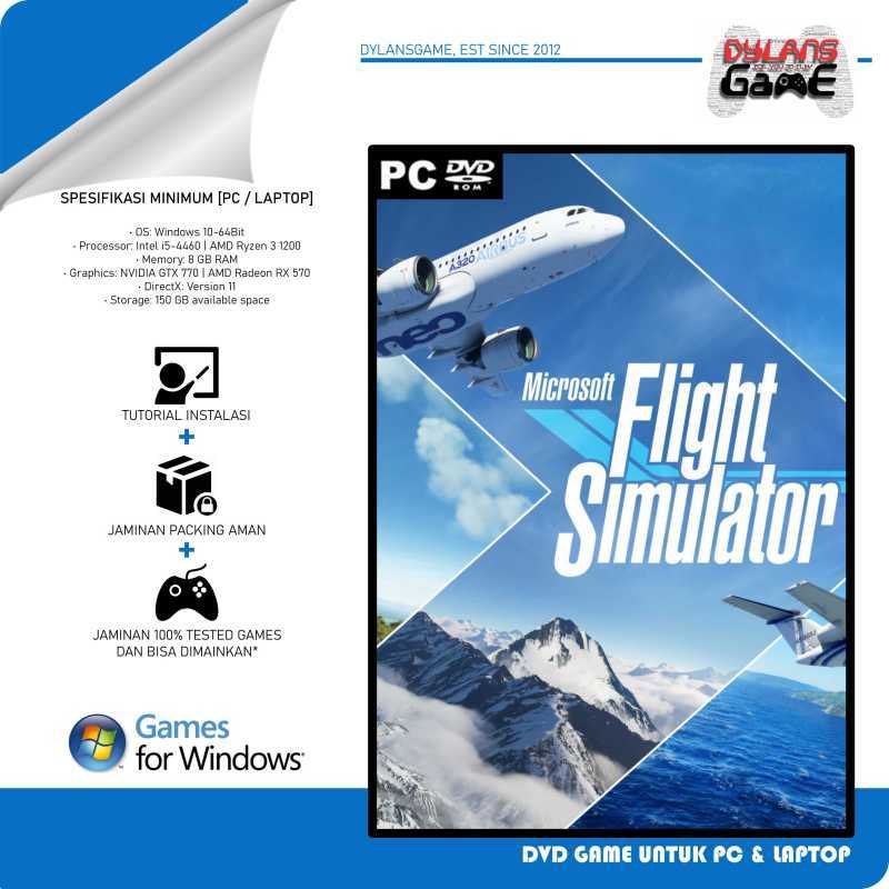 Promo MICROSOFT FLIGHT SIMULATOR KASET DVD GAME PC Diskon 50% di Seller ...
