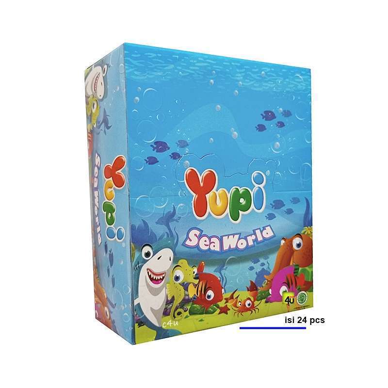Jual YUPI - SEA WORLD Jelly Gummy Candy - [ 1 Box / Isi 24 pcs ] di ...