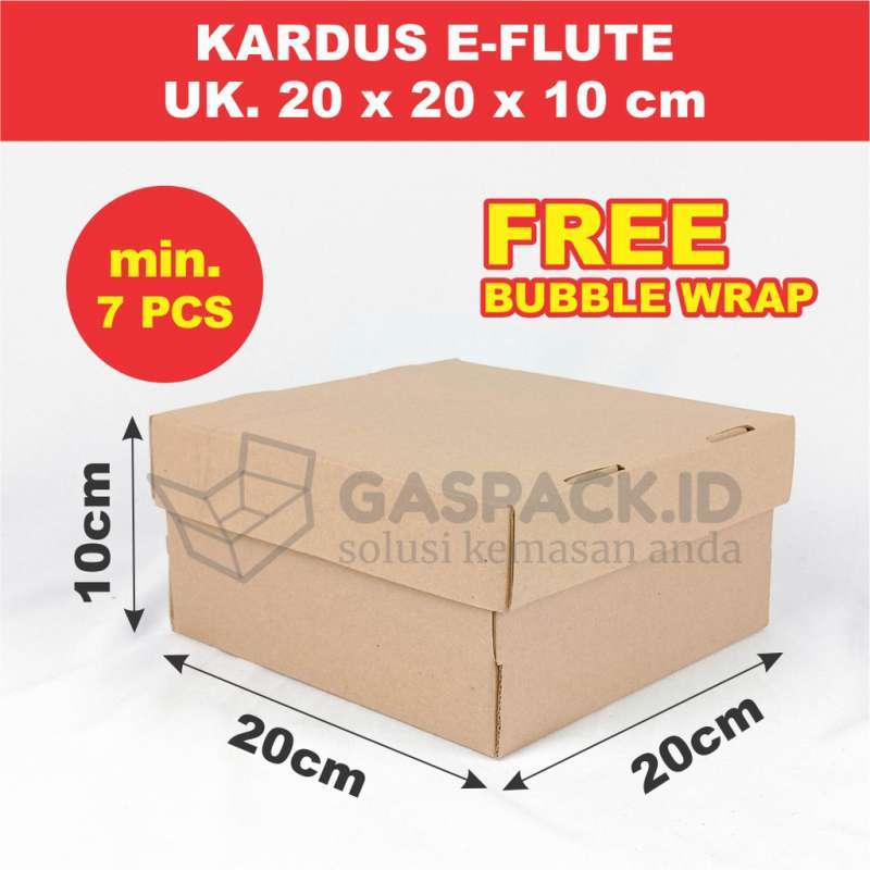 Promo KARDUS HAMPERS BOX DIECUTE EFLUTE 20x20x10cm KARDUS HAMPERS GIFT ...