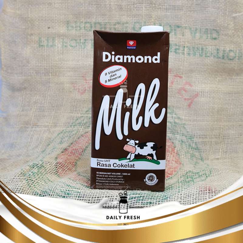 Jual DIAMOND UHT RASA COKELAT 1 CARTON @ 1 LITER di Seller Daily Fresh ...