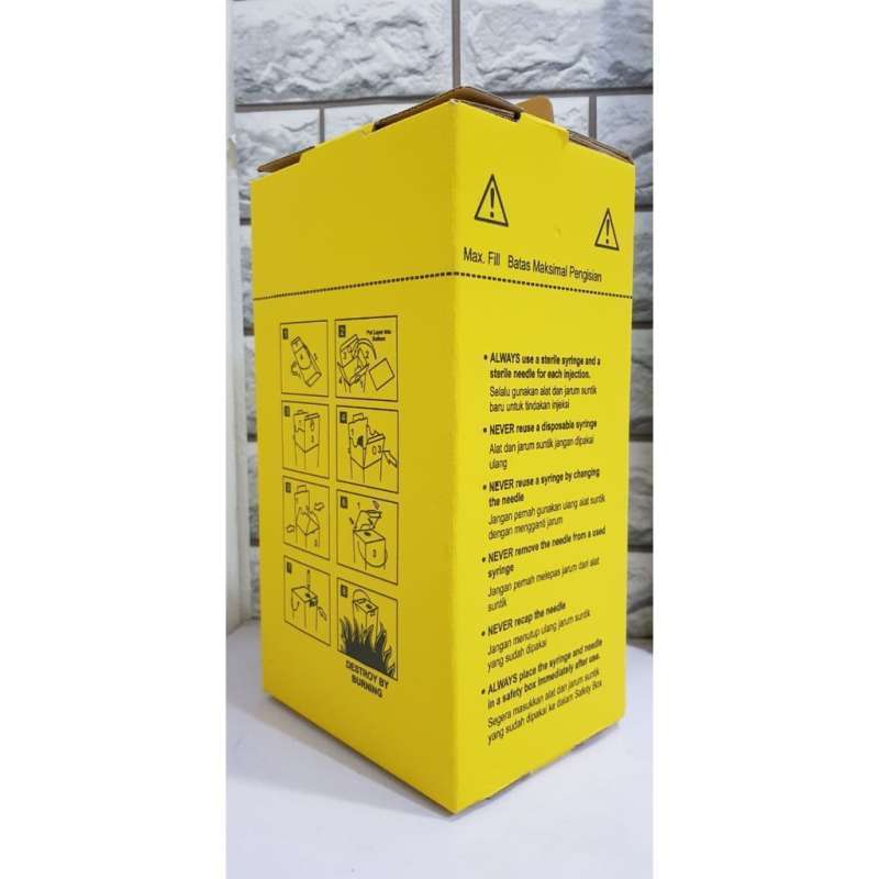 Jual Promo Safety Box 5 Liter Biohazard Container Tempat Sampah Medis 5 ...
