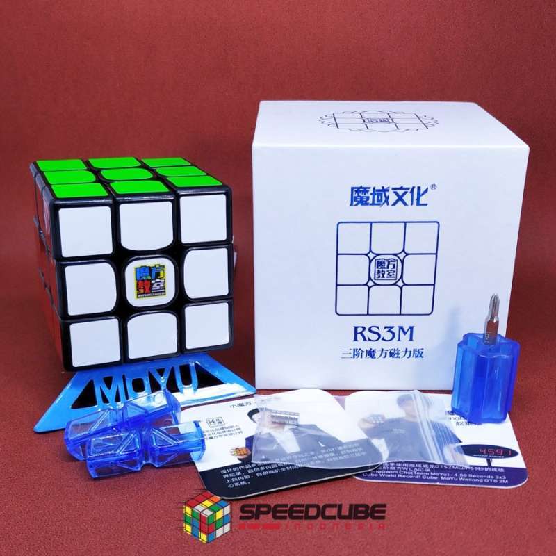 Jual Rubik 3x3 MF3RS3 Magnetic Black - 3x3x3 MF3RS 3 M MoFangJiaoShi di ...