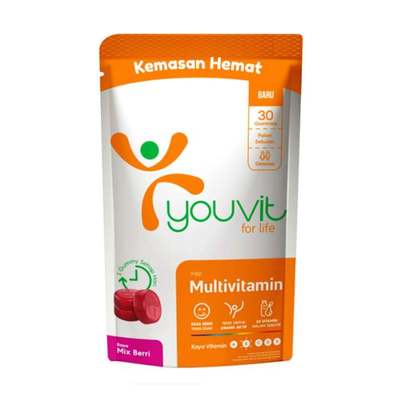 Jual Youvit multivitamin gummy mix berry 30's di Seller Ranch Market ...