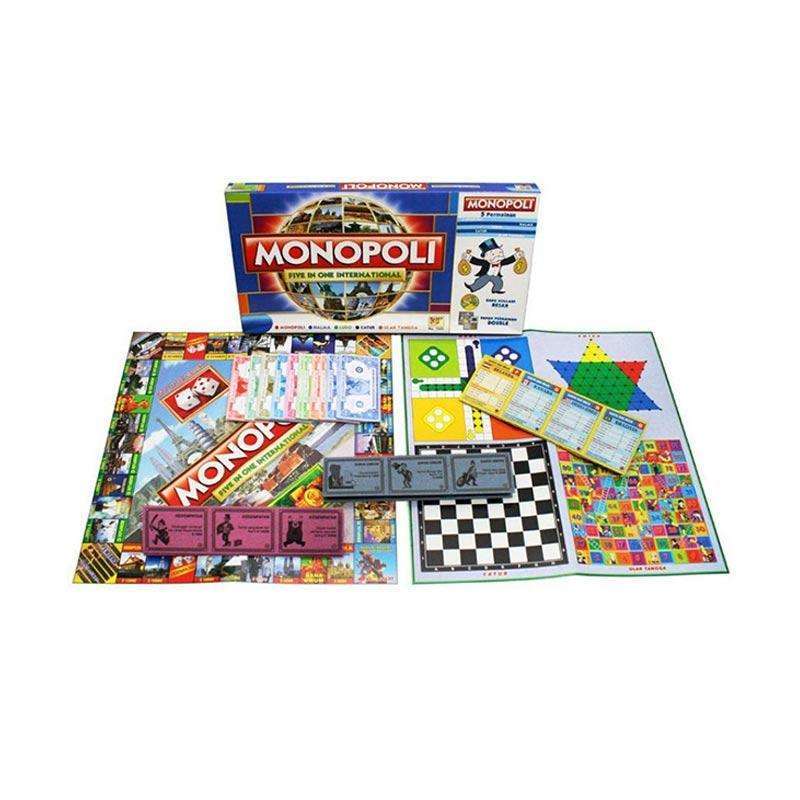 Jual Monopoli Monopoli 5 In 1 Mainan Anak Board Game Di Seller ...