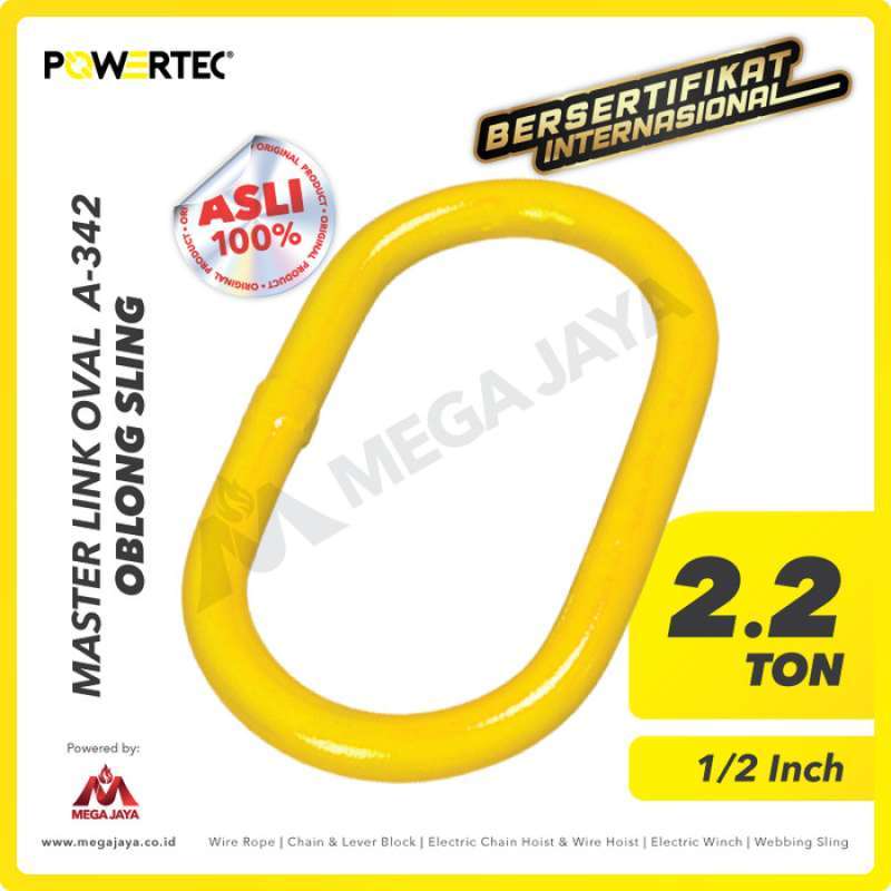 Jual Master Link Oval A-342 2.2 Ton - 1-2 POWERTEC di Seller megajaya ...