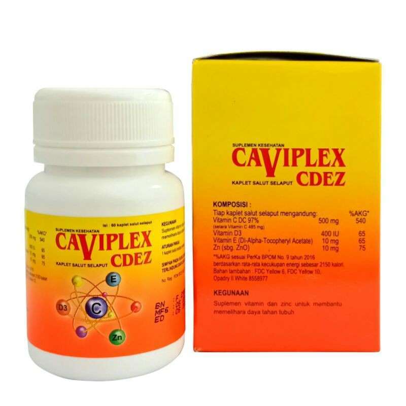 Jual Caviplex Cdez Botol Isi 60 Kaplet Suplemen Multivitamin Dan ...
