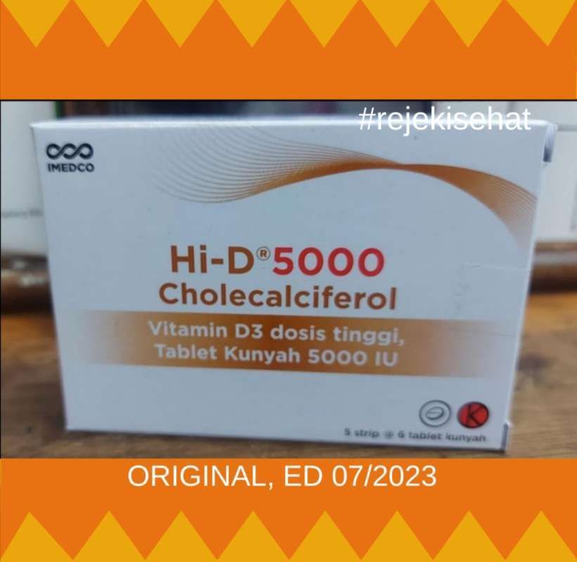 Jual Hi - D 5000 Iu, Vitamin Isi 30 Kaplet, Medco Di Seller Rejekisehat ...