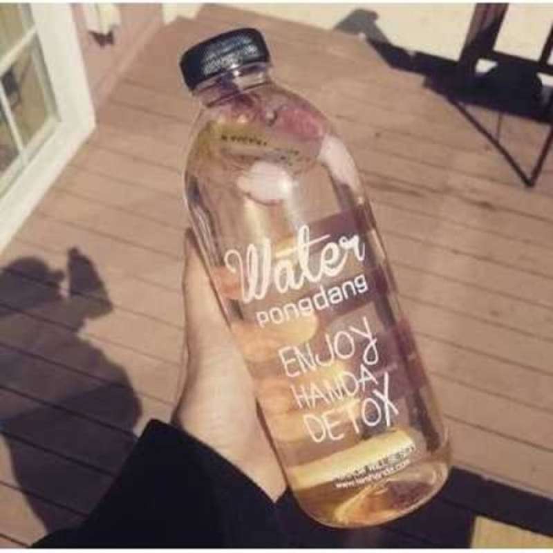 Jual Botol Air Minum Plastik Tempat Jus Minuman Bebas Racun 1000ml ...