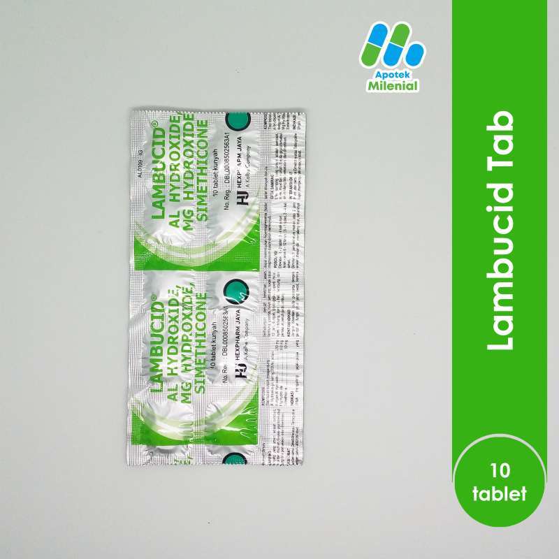 Jual LAMBUCID STRIP ISI 10 TABLET OBAT MAAG di Seller Apotek Milenial ...
