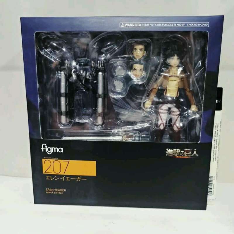 Jual Mainan figma action figure Figma recast 207 Eren yeager Attack on ...
