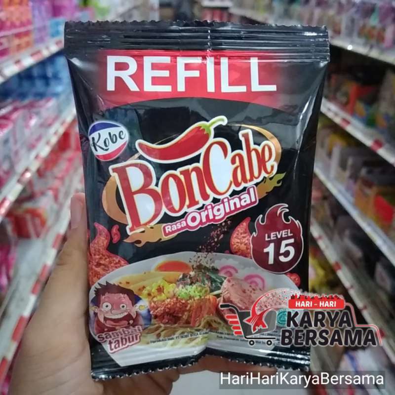 Jual KOBE BON CABE SAMBAL TABUR ORIGINAL REFILL LEVEL 15 40GR di Seller ...