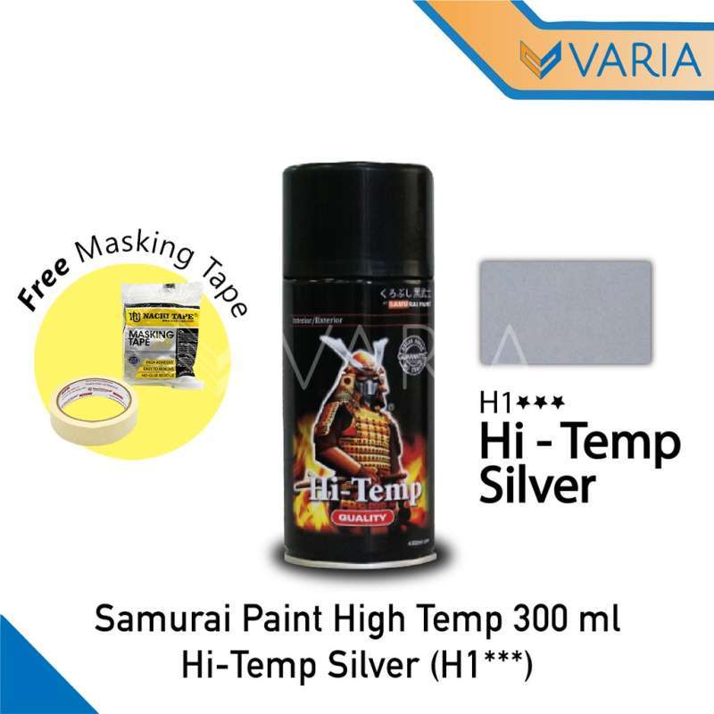 Jual Cat Pylox Pilox Samurai Paint Anti Tahan Panas Hi Temp Silver H1 ...