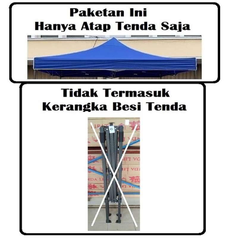 Jual Atap Tenda Lipat 1.5x1.5 (hanya Terpal Atap Saja Dan Tidak ...