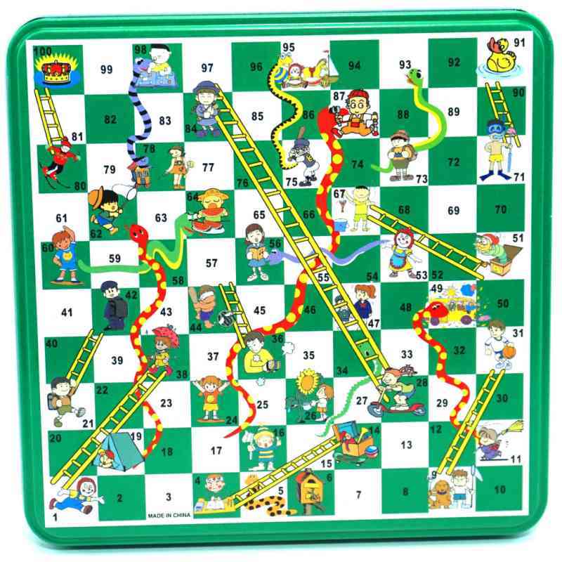 Jual Snake Ladders Ular Tangga Board Games Metal Besi Magnetic Di ...