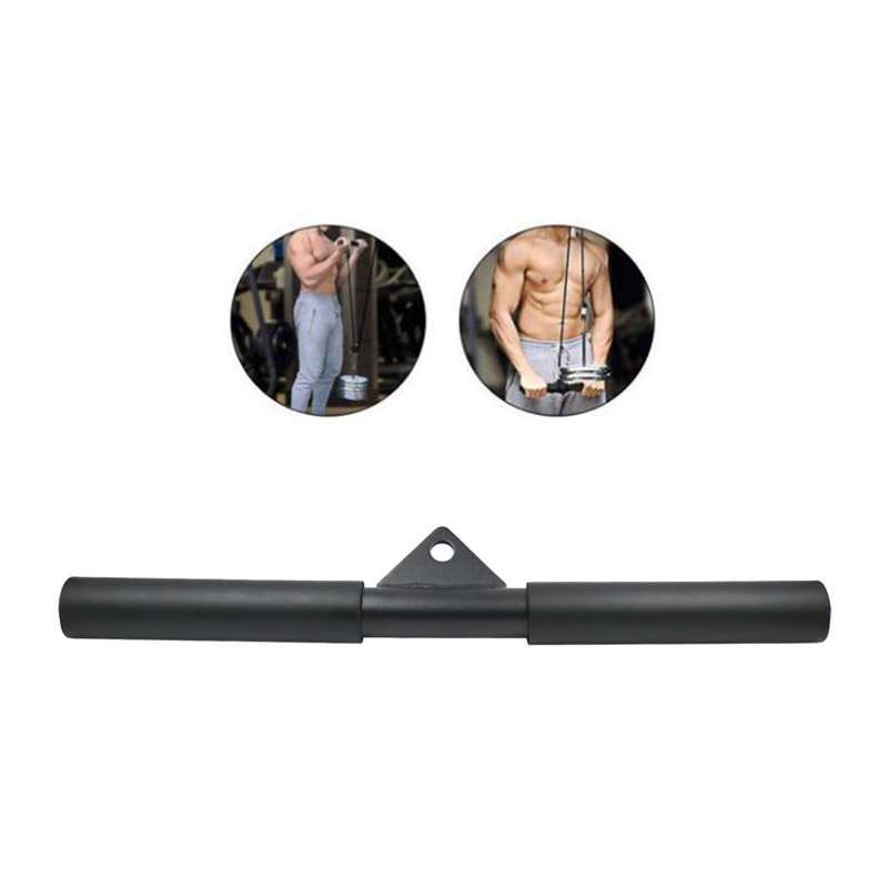 Promo Black Pull Down Rotating Bar Triceps Clip Bicep Trainer Triceps ...