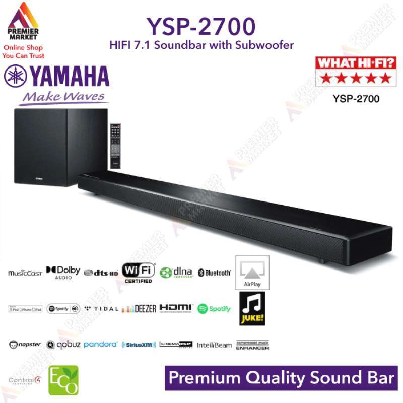 Jual Yamaha Ysp-2700 Wireless 7.1 Home Theatre Soundbar With Subwoofer Di Seller Premier Market ...